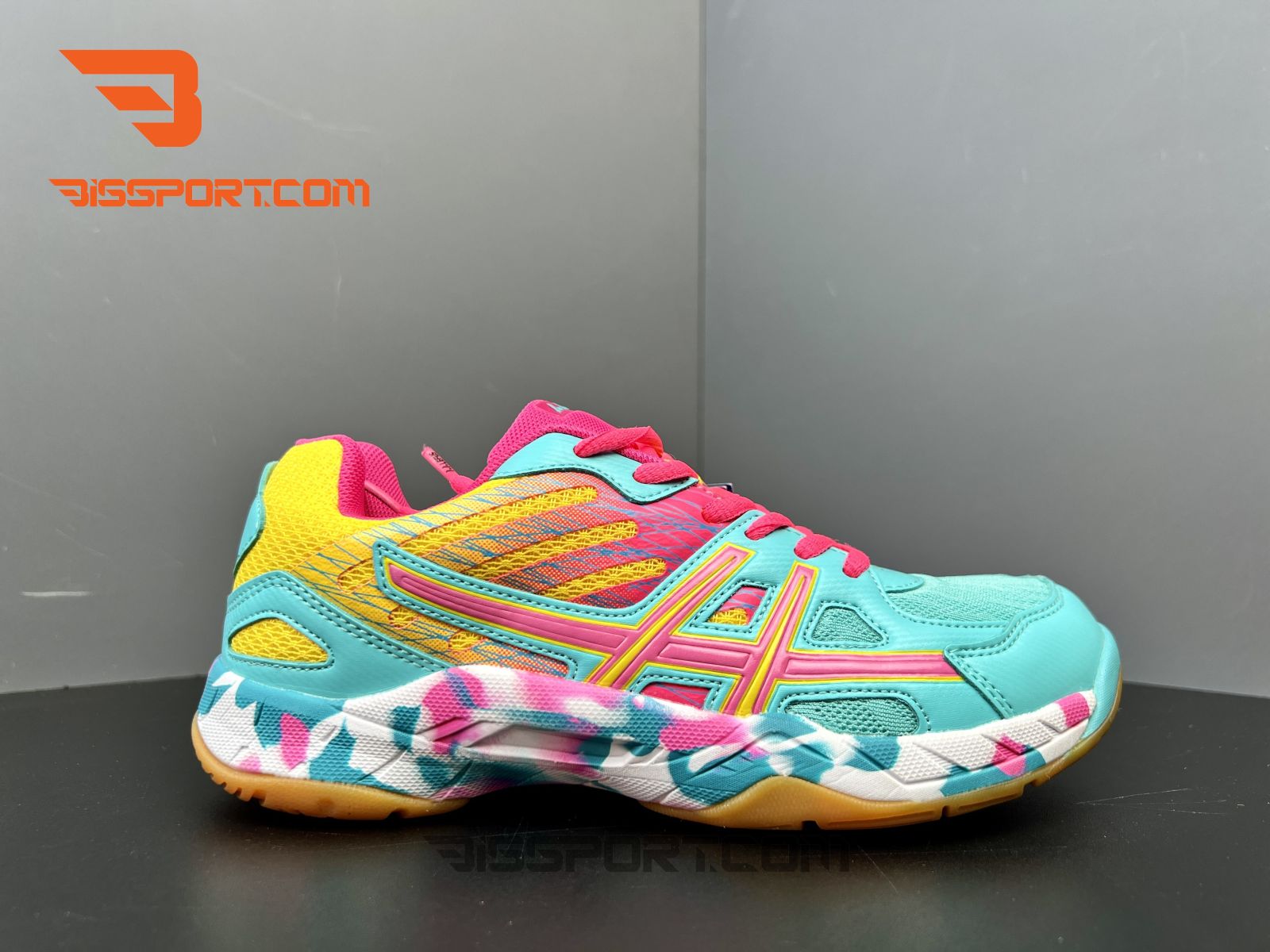 Giày Cầu Lông Bóng Chuyền Lefus Chính Hãng L08 Xanh Hồng - Màu Sắc Tươi Sáng, Độ Bền Cao Và ...